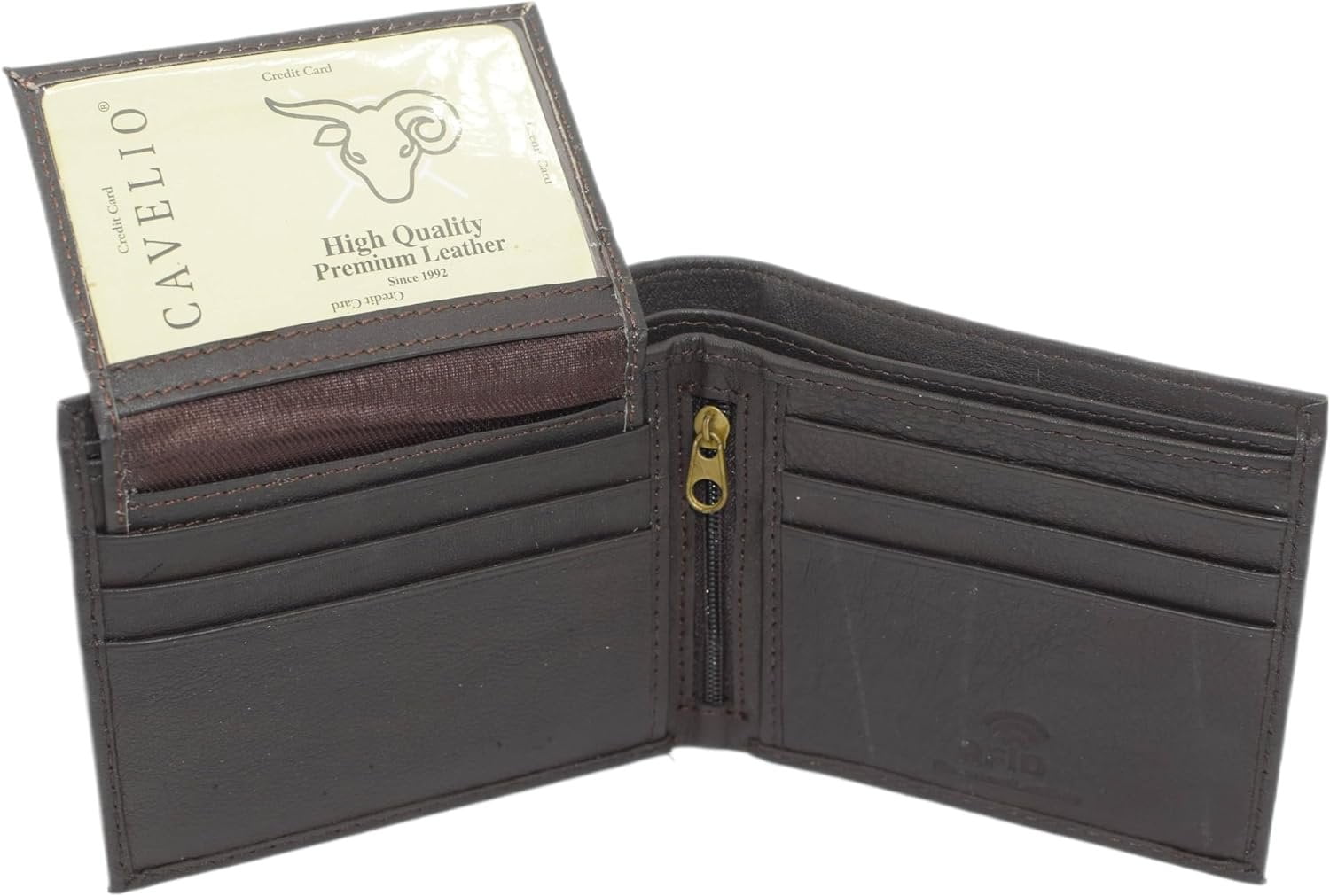 RFID Slim Front Pocket Wallets For Men - Genuine Leather Mens Bifold ...