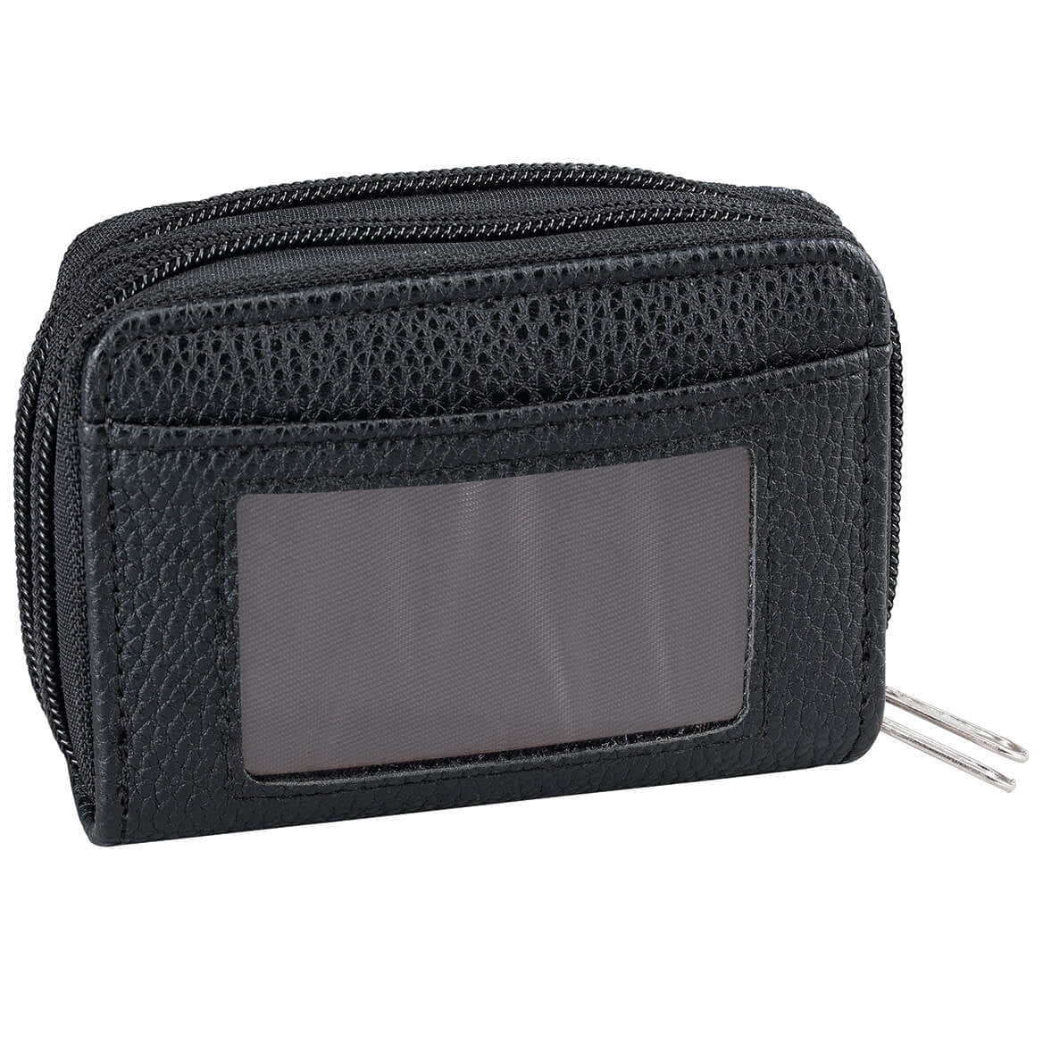 RFID Zip Around Wallet, Black - Walmart.com