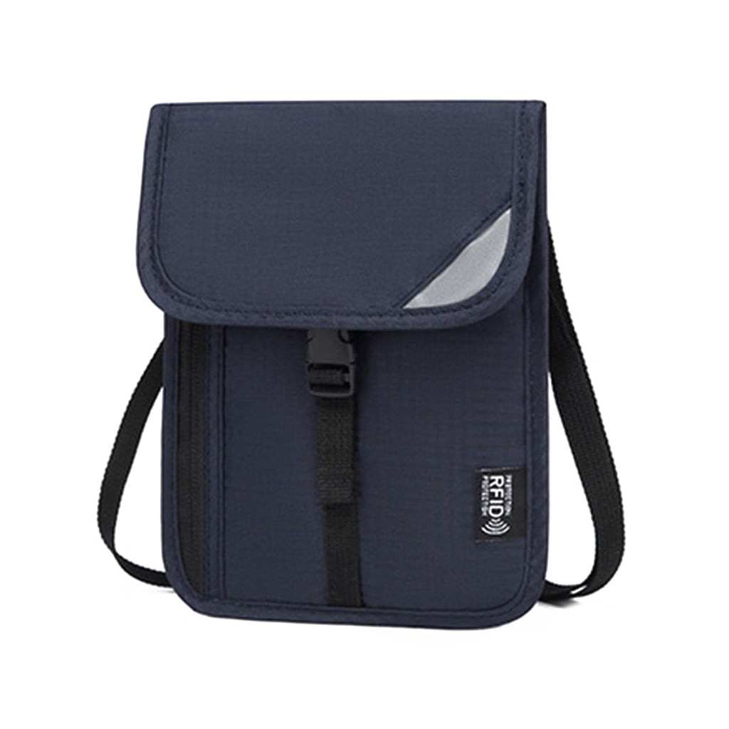 RFIDS Neck Wallet Travel Pouch Passport Holder with Adjustable ...