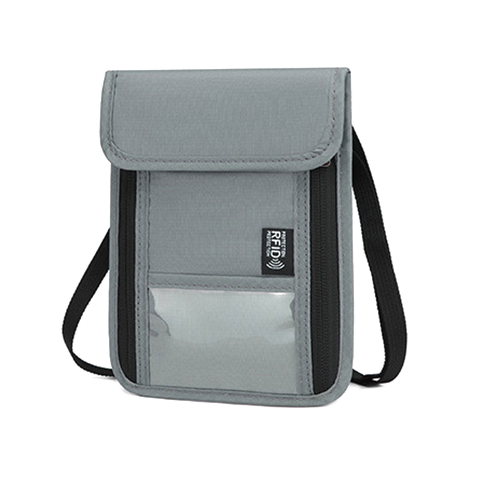 RFIDS Neck Wallet Travel Pouches Passports Holder with Adjustable ...