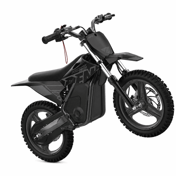 RFN SX-E350 Black Kids Electric Dirt Bike, 36V 350W Motor with 500W ...