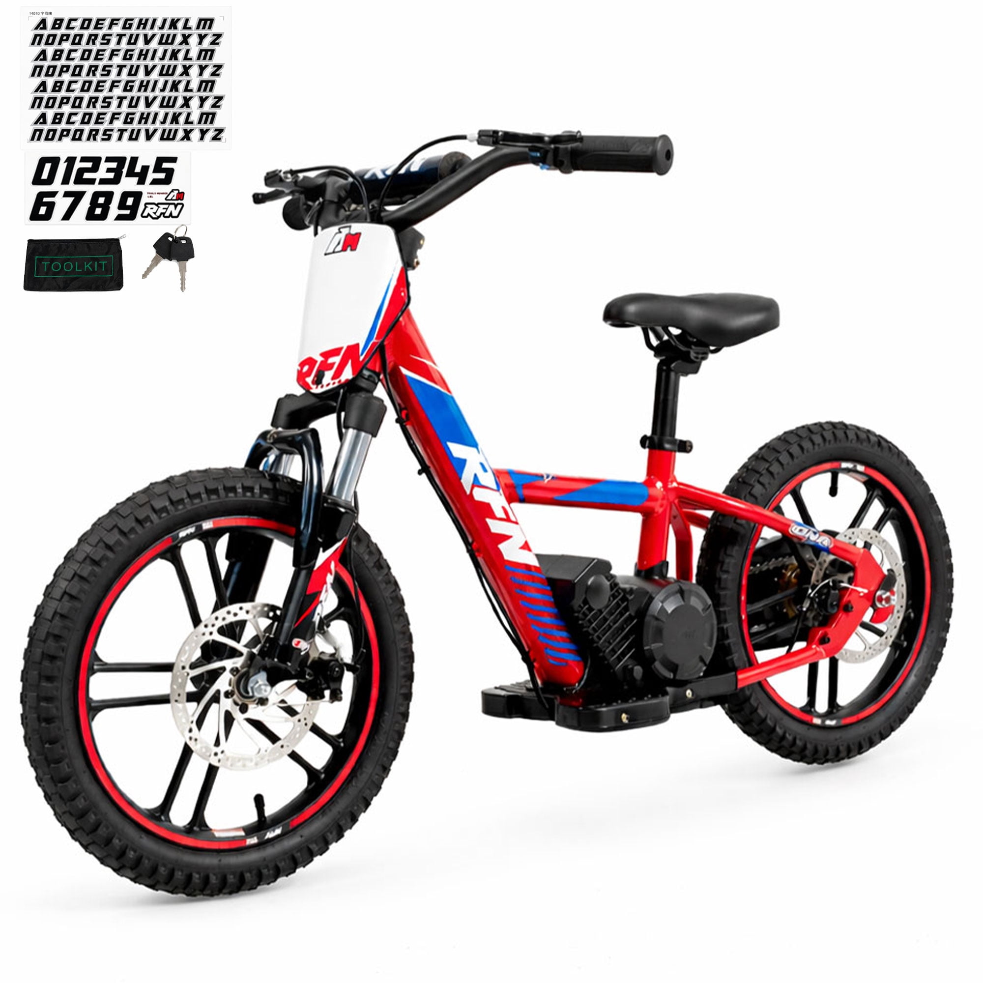 RFN DNA 16 PRO Kids Electric Dirt Bike, 500W Max Motor, 16-Inch Off ...