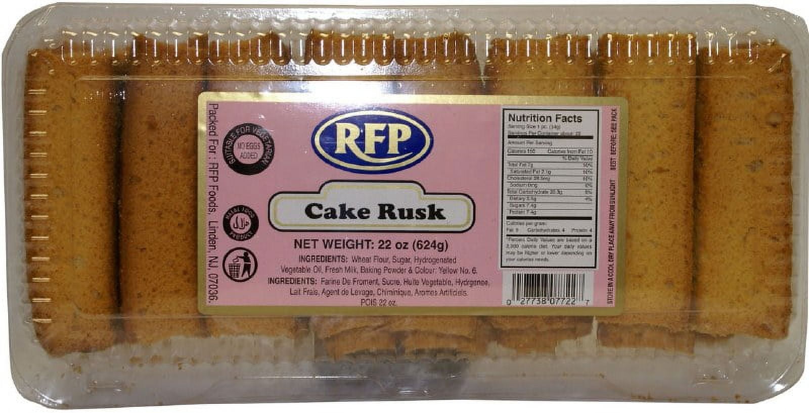 RFP Cake Rusk Original - 453 Gm (1 Lb) - Walmart.com