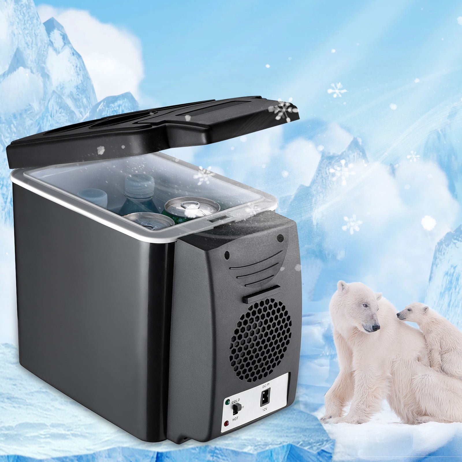 RFUGUG 6L Car Mini Fridge, Portable Cooler and Warmer, Compact Dorm and ...