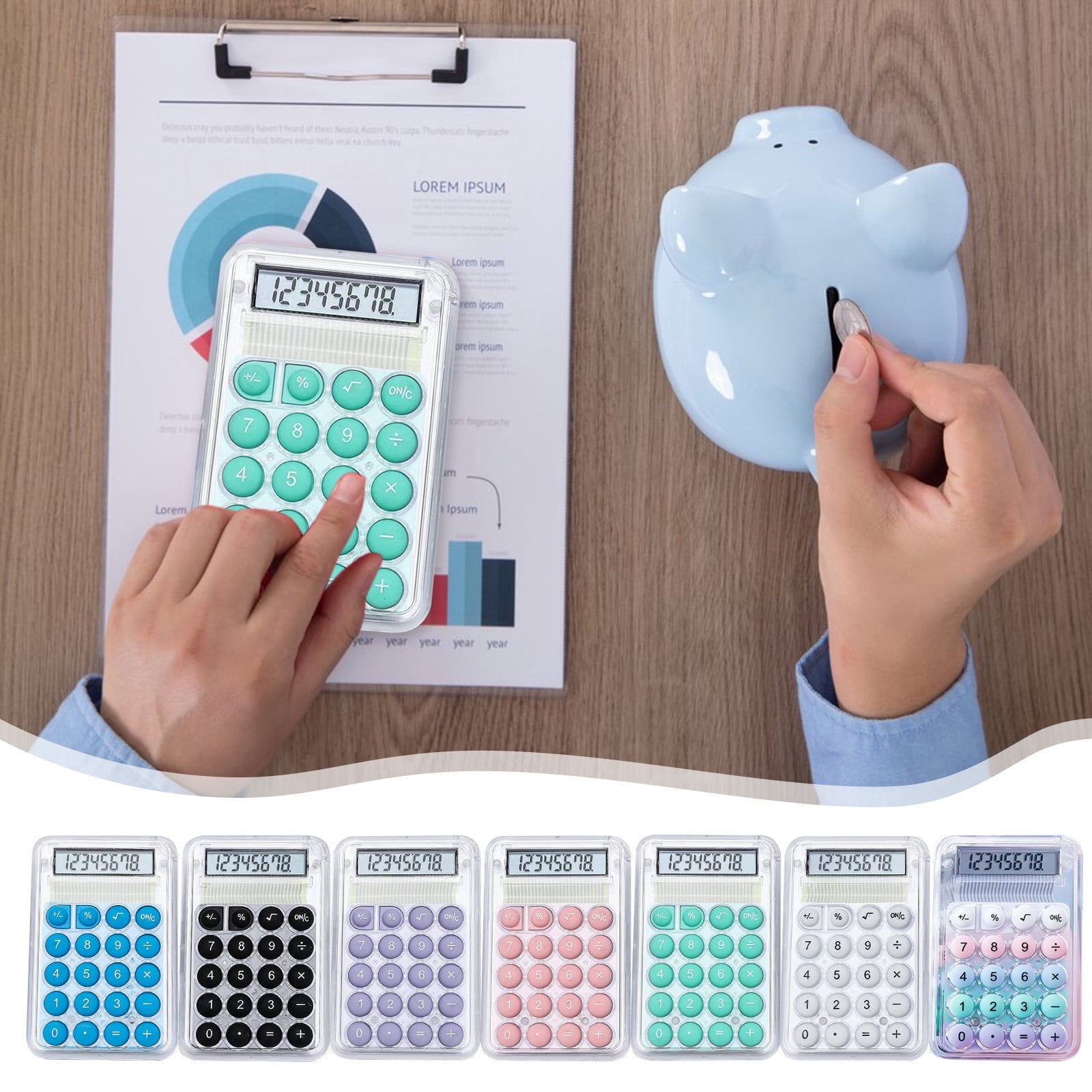RFUGUG Cute Mini Calculator, Adorable Design for Student Use - Compact ...