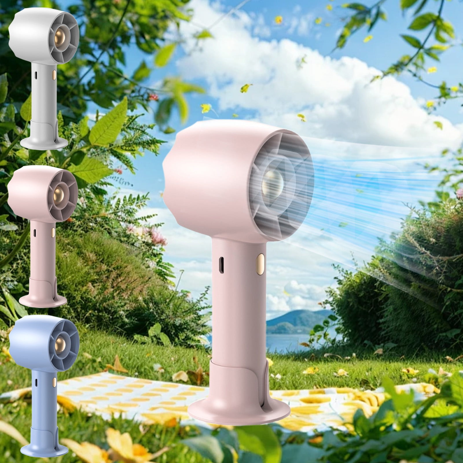 RFUGUG Cute & Miniature Portable Fan - Silently Potent Handheld or ...