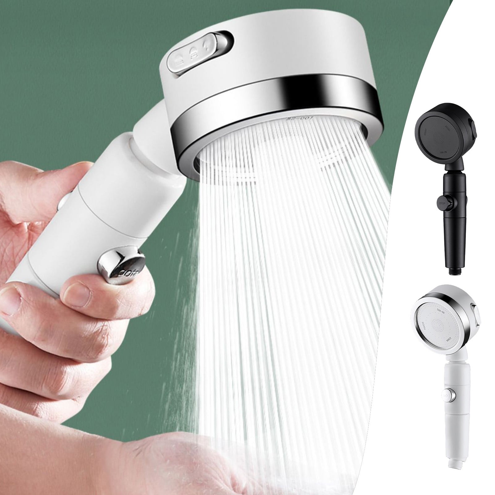 RFUGUG High Pressure 3-Mode Water-Saving Shower Head - Turbocharged ...