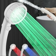 Wrvxzio 7 Color LED Light Colored Bathroom Shower Head with Automatic ...