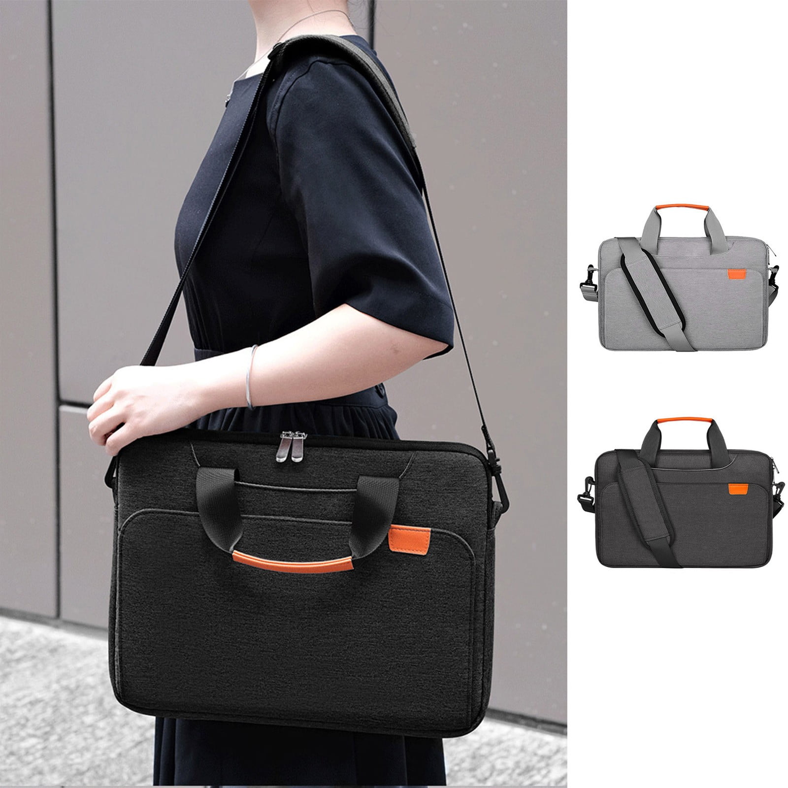 RFUGUG Laptop Backpack, Portable Crossbody Computer Bag with Ergonomic ...