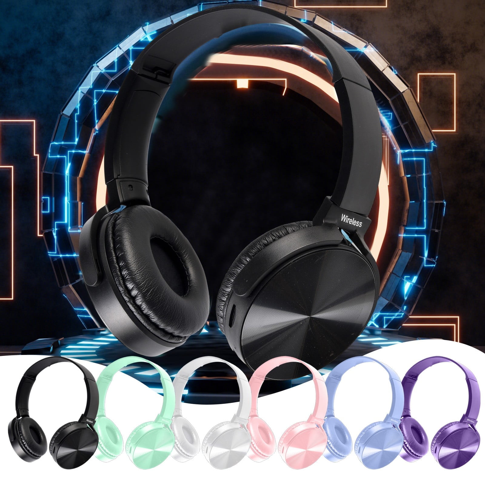 RFUGUG MZ-650 Bluetooth Headphones Over Ear - Rich Bass, CellPhone ...