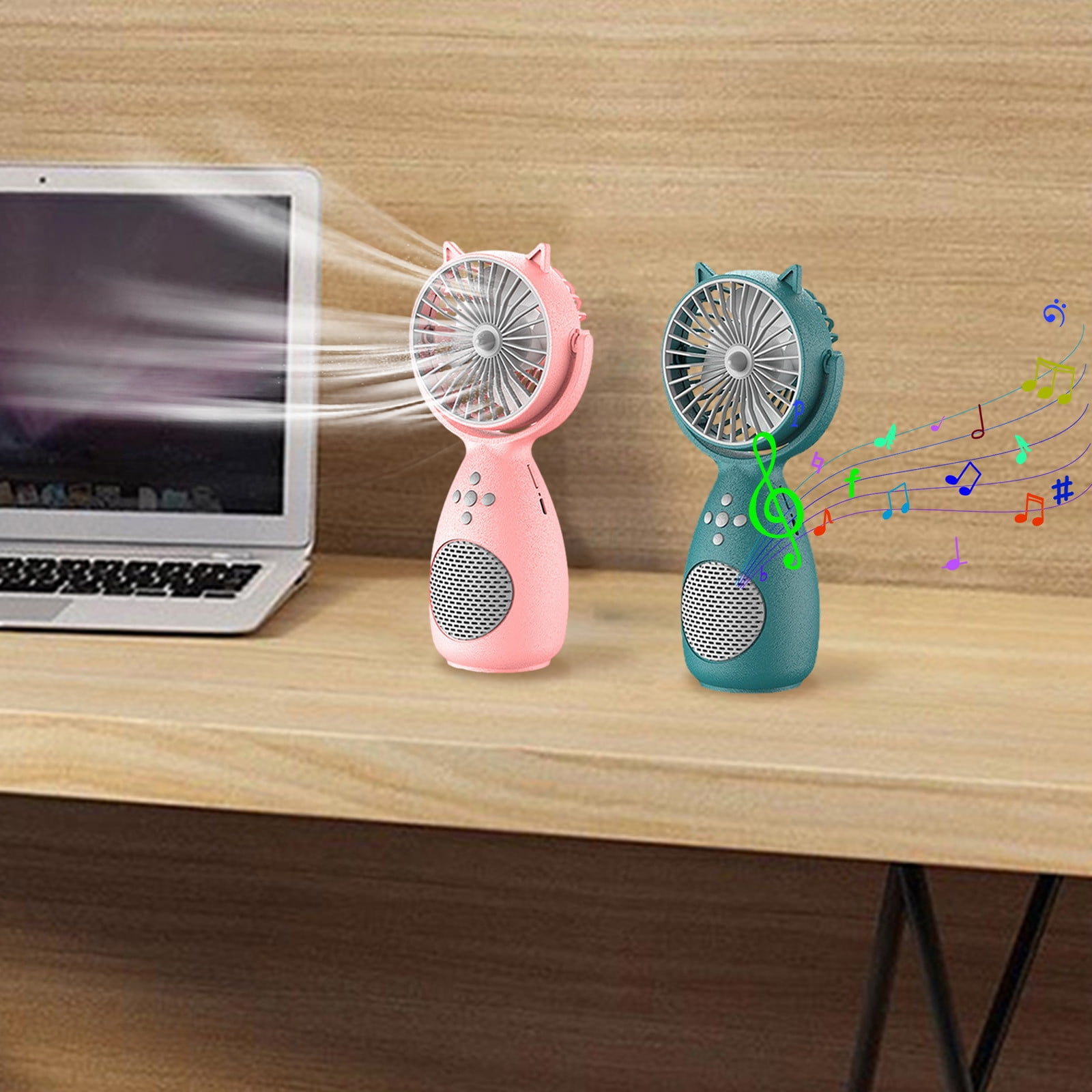 RFUGUG Portable Handheld Mini Multi-functional Fan with Bluetooth ...