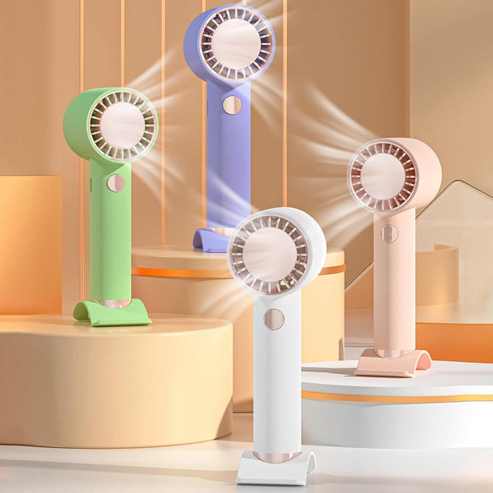 RFUGUG Portable Mini Fan with Turbocharged Airflow - 3 Speeds, Whisper ...