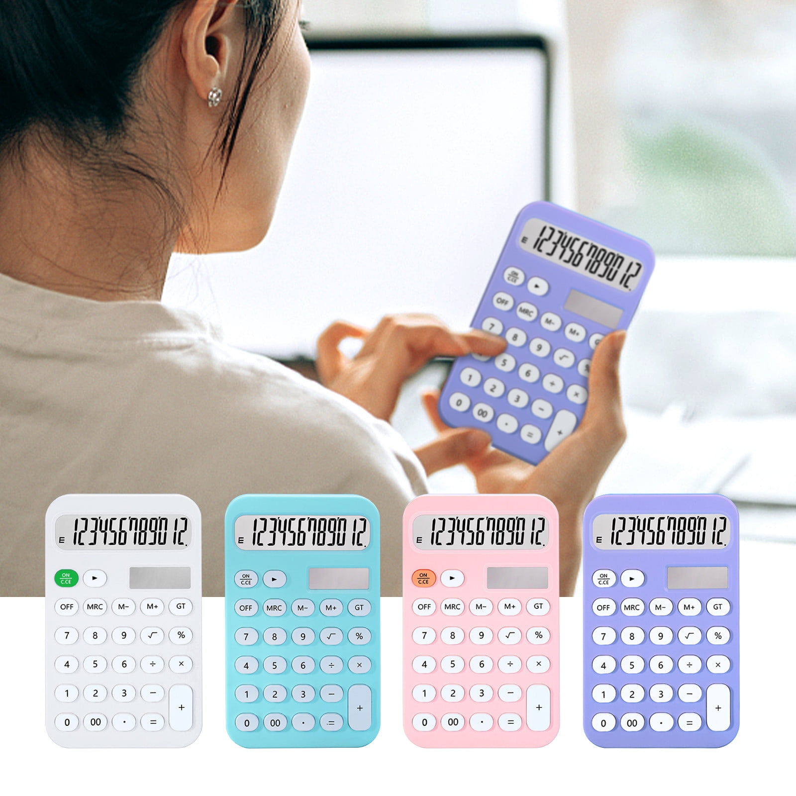 RFUGUG Portable Office Mini Calculator - Stylish and Adorable Design ...