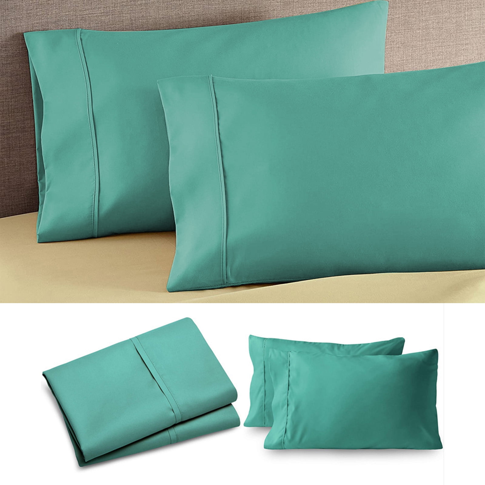 RFUGUG Set of 2 - Premium Flannel Fleece Envelope Closure Pillowcases ...