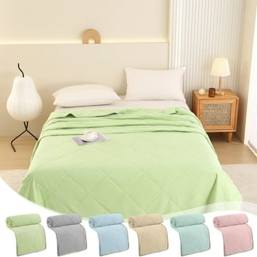 Elegant Ultra-Soft Faux Fur Plush Quilt Bedding with Scalloped Edges ...