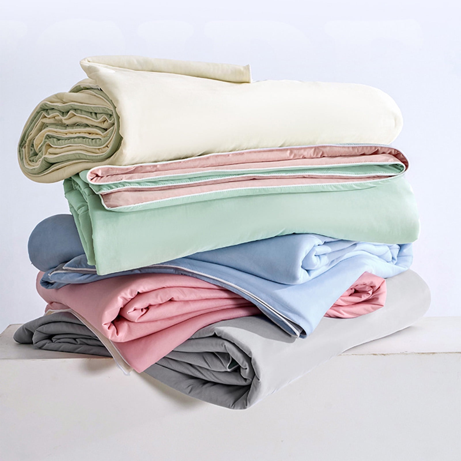 RFUGUG Summer Quilts,Washable Ice Silk Cotton Conditioning Quilts ...