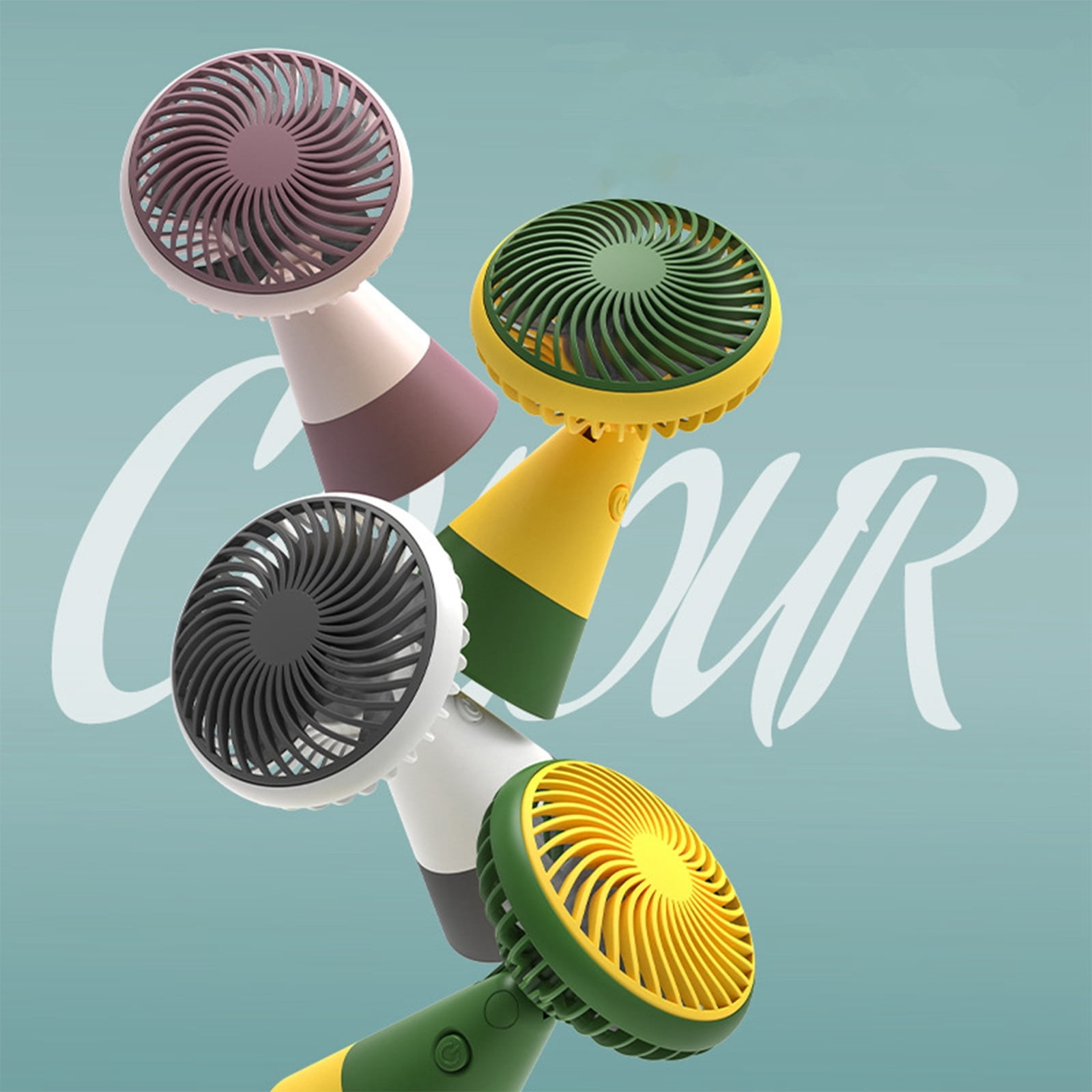 RFUGUG Summer Windmill USB Rechargeable Fan - Foldable, Portable for ...