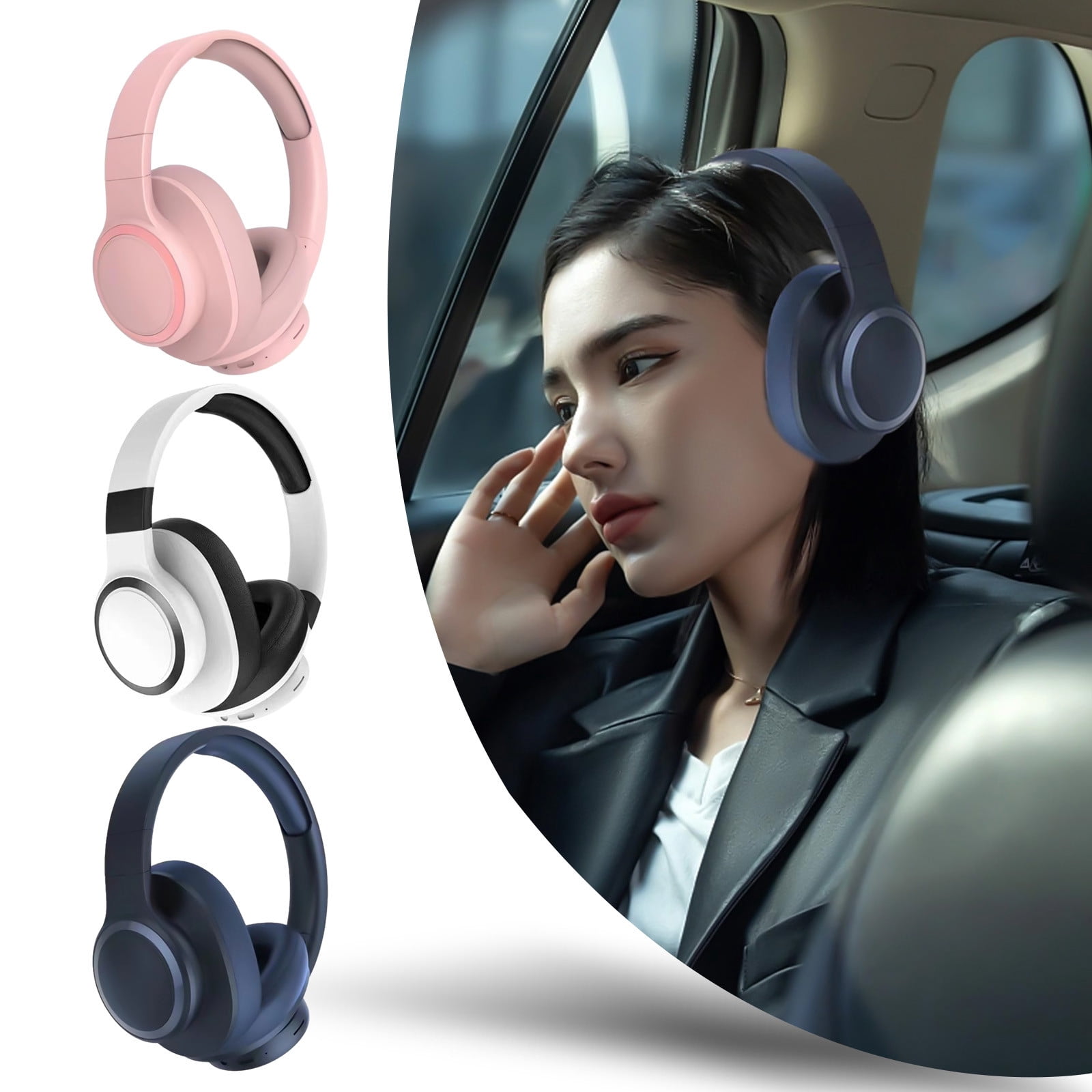 RFUGUG Wireless Bluetooth Headphones Over Ear - 3D Surround Sound Music ...