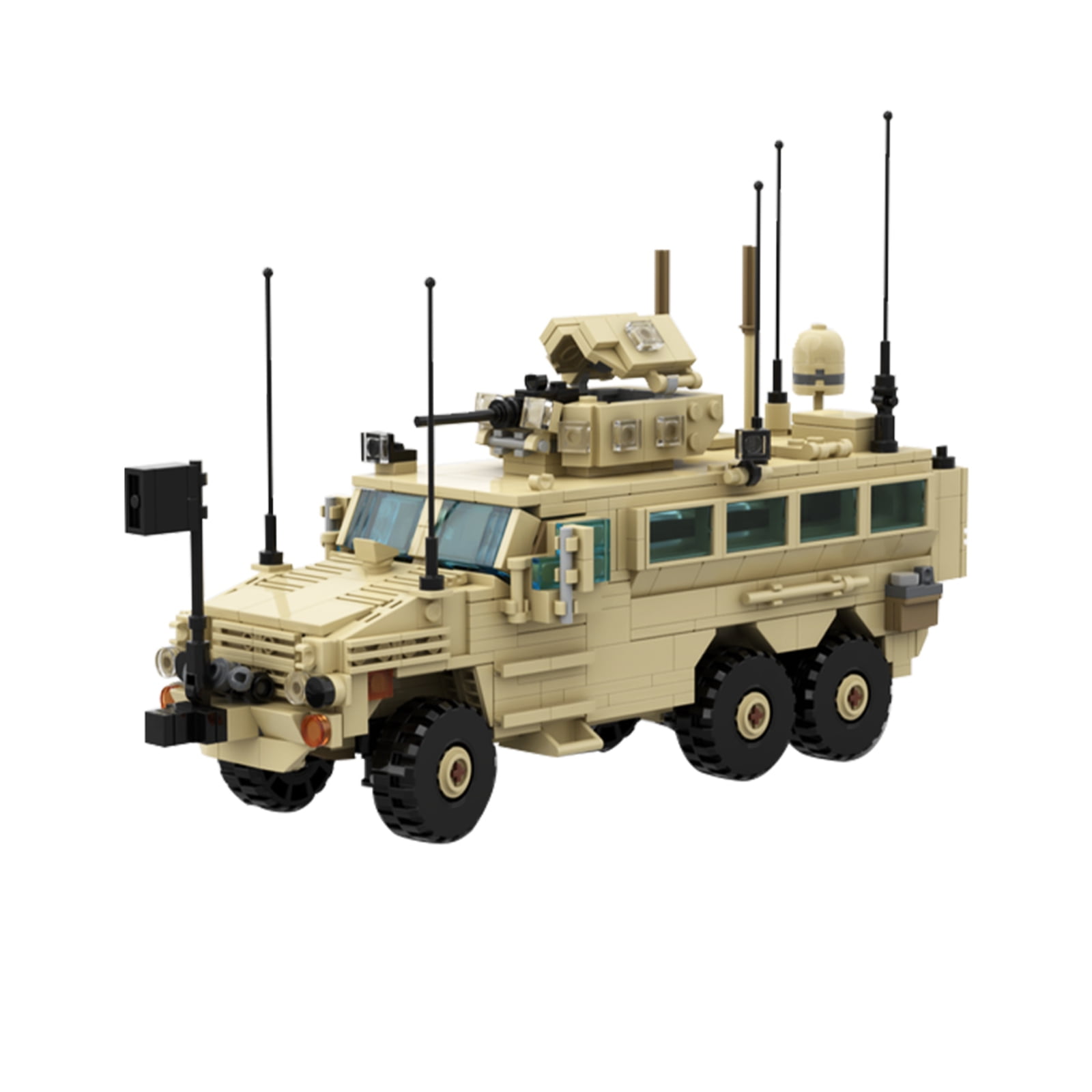 RG-33L Cat.2 MRAP Military Vehicle Building Blocks Sets, WW2 Army ...