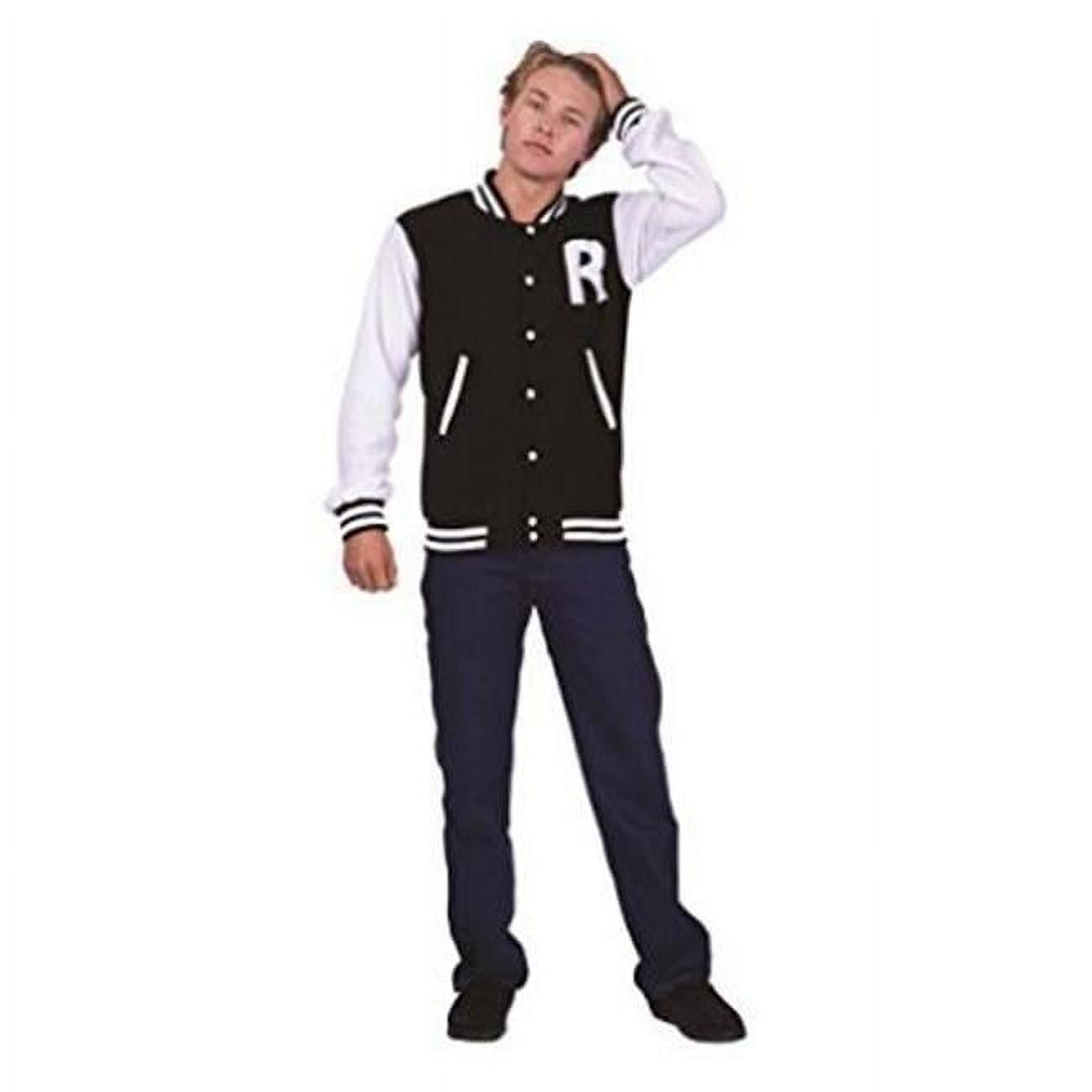 RG Costumes 80350-Bk-XL Letterman Jacket Adult Costume, Extra Large ...