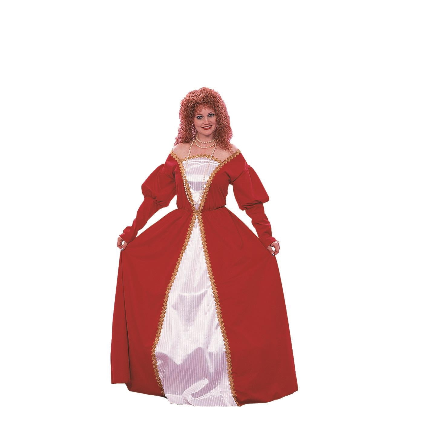 RG Costumes 81224 Queen Elizabeth Red Dress Costume - Size Adult ...