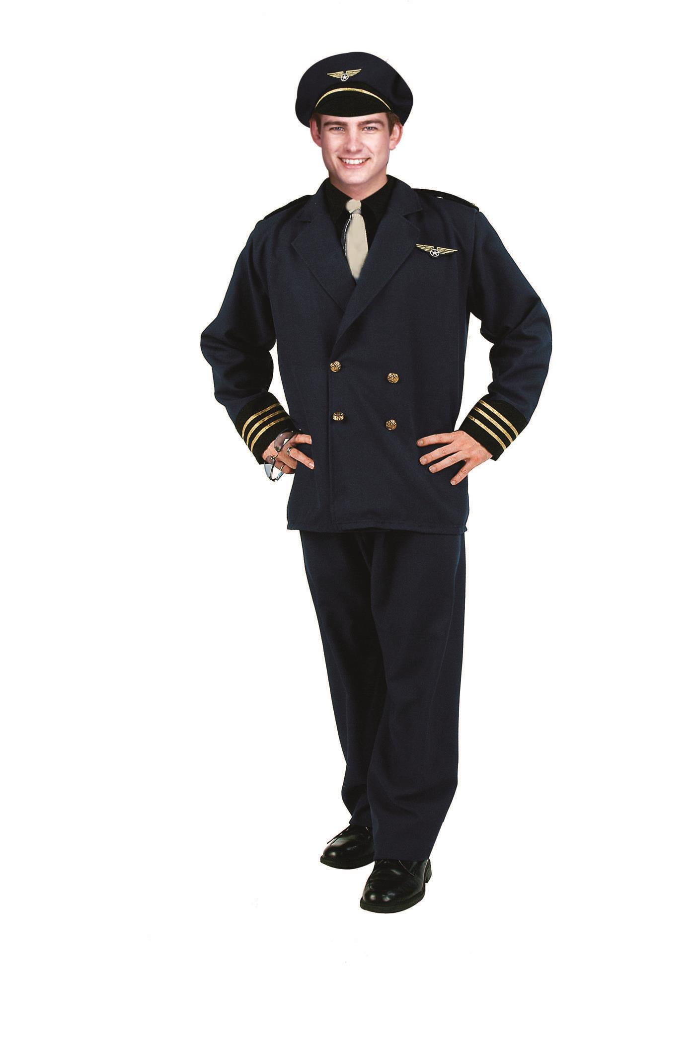RG Costumes 85446 Flight Captain Costume - X-Large Male 42-46 - Walmart.com