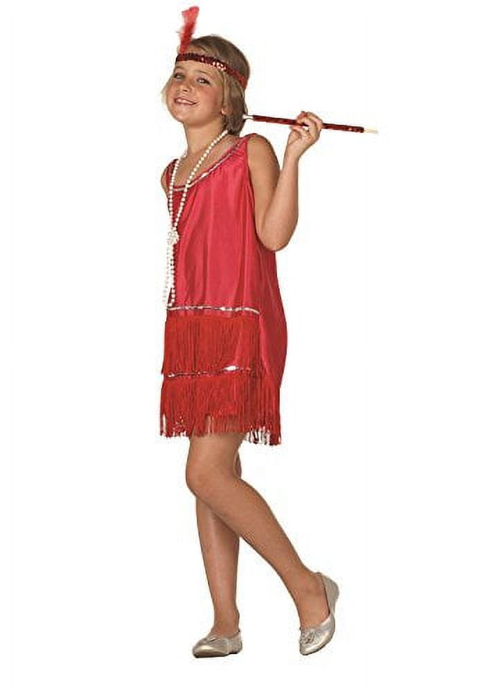 RG Costumes 91033-R-S Deluxe Red Flapper Costume - Size Child-Small ...