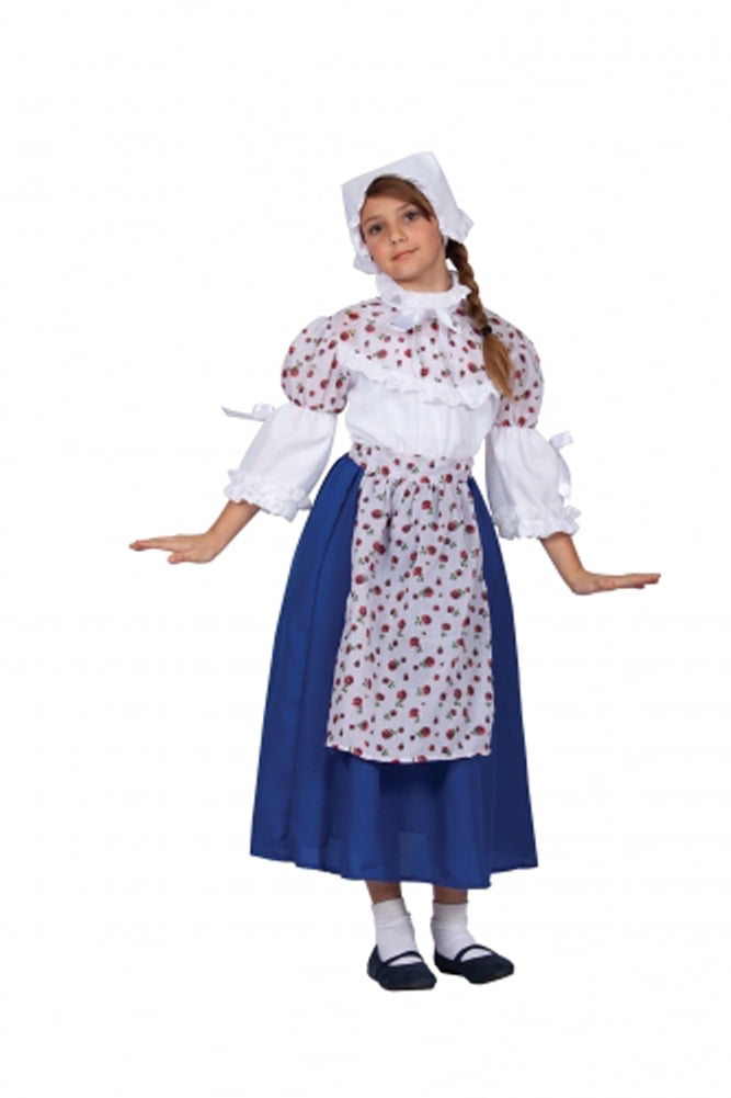 RG Costumes 91362-L Large Child Colonial Girl Custume - Walmart.com
