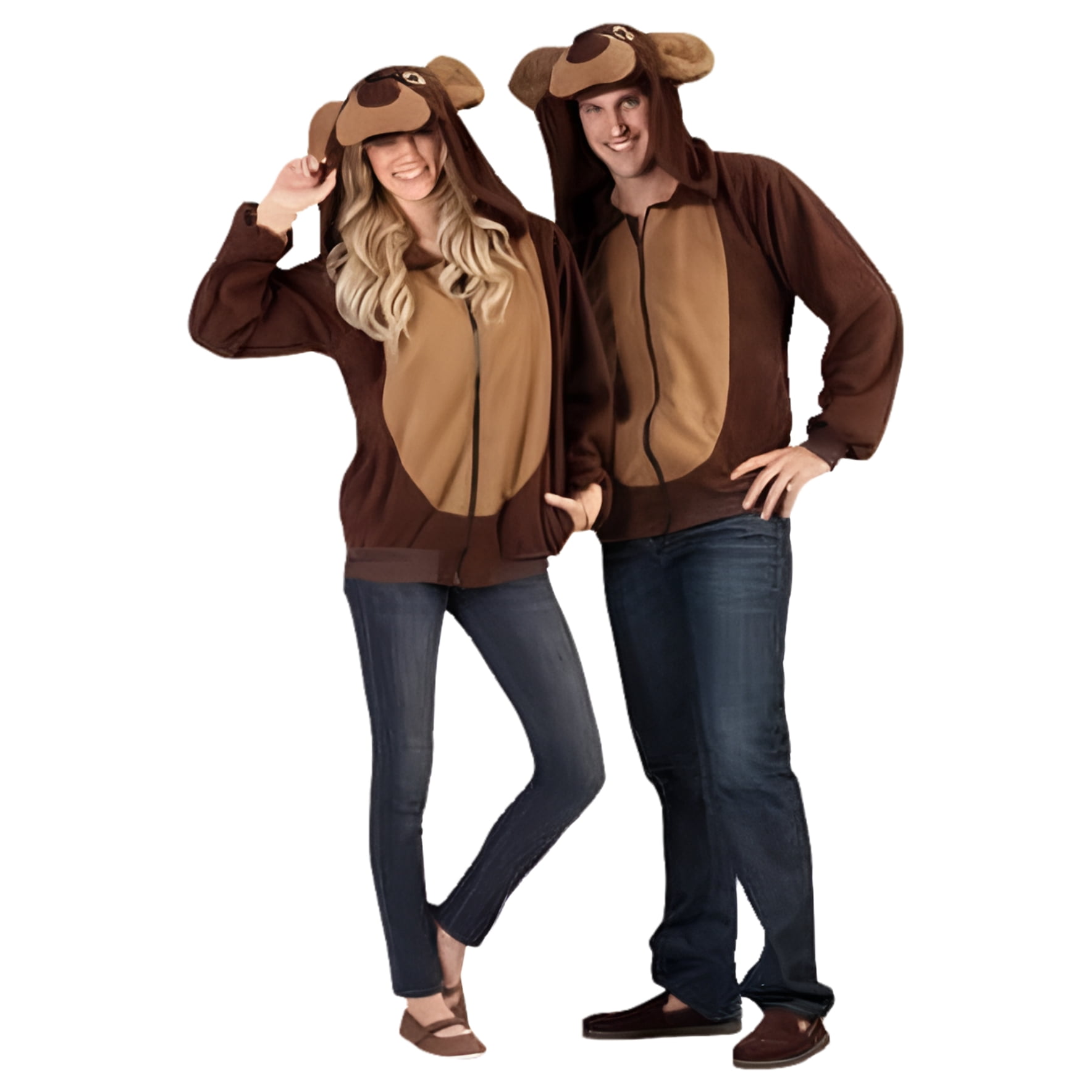RG Costumes Mens Small Bailey Bear Hoodie, Brown/Tan - Walmart.com