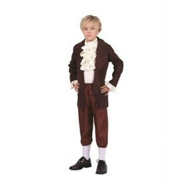 RG Costumes Kids Thomas Jefferson Costume - Small Size 4-6, Brown and ...