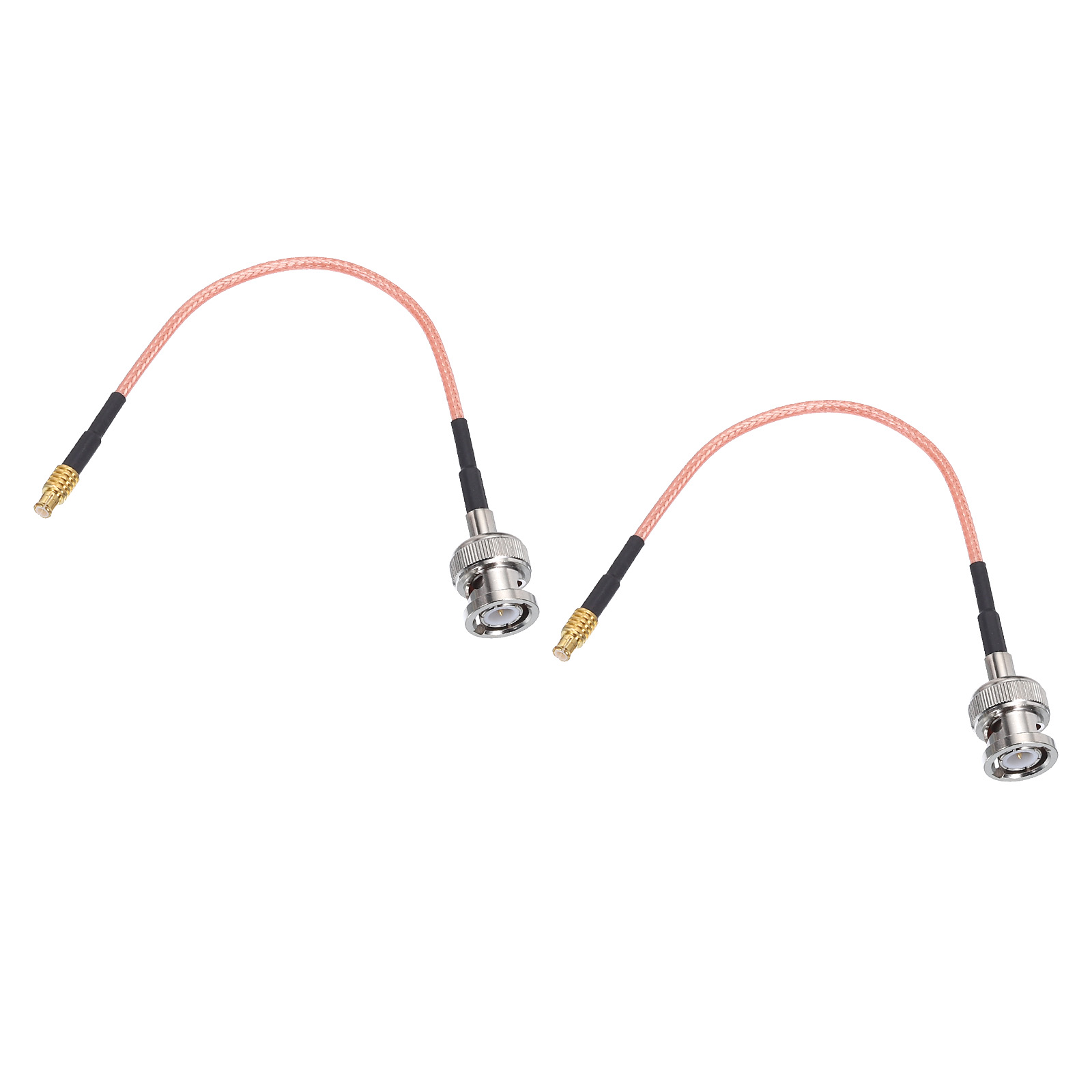 RG316 Coaxial Cables,BNC Male to MCX Male Low Loss RF Coaxial Cable 0.5FT 50 Ohm Orange 2Pcs ...