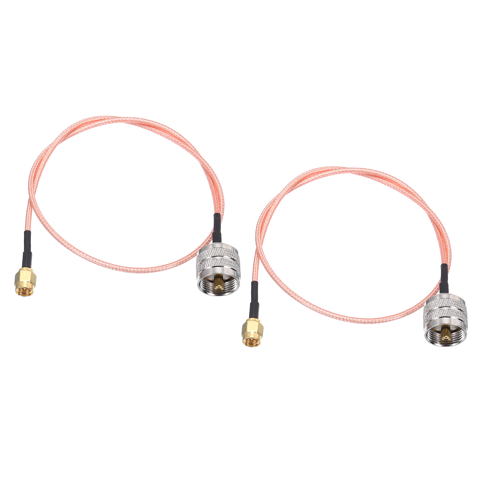 RG316 Coaxial Cables,SMA Male to UHF Male Low Loss RF Coaxial Cable 3FT 50 Ohm Orange 2Pcs ...