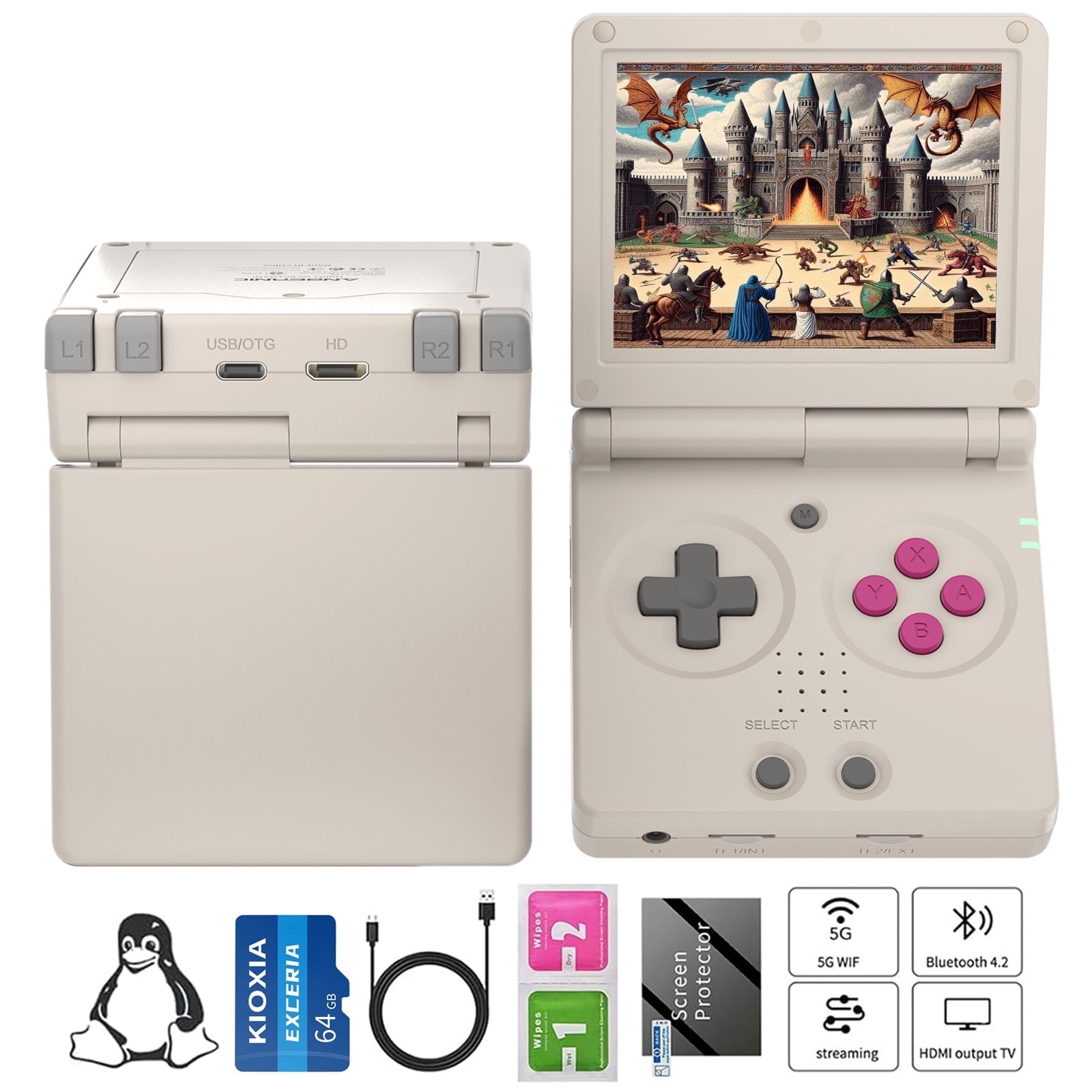 RG35XXSP Handheld Game Console,3.5"Screen,3300mAh Battery,5G WiFi ...