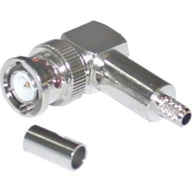 RG58 BNC Right Angle Crimp Connector (3 piece set) - Walmart.com