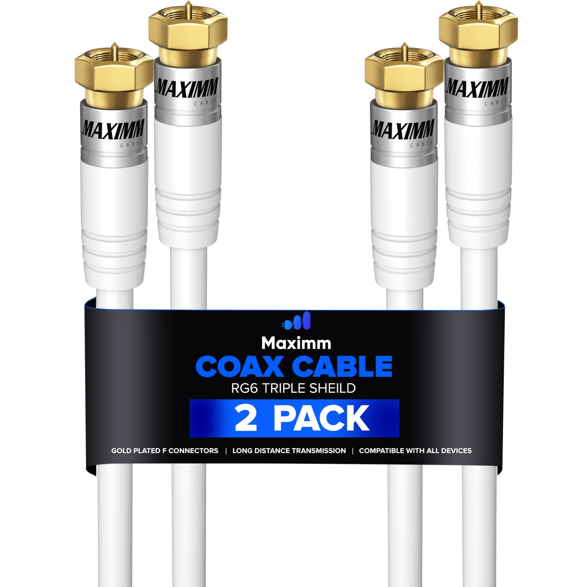 RG6 COAXIAL Cable - Triple Shielded, Non-Oxygen Copper Cable Wire for ...