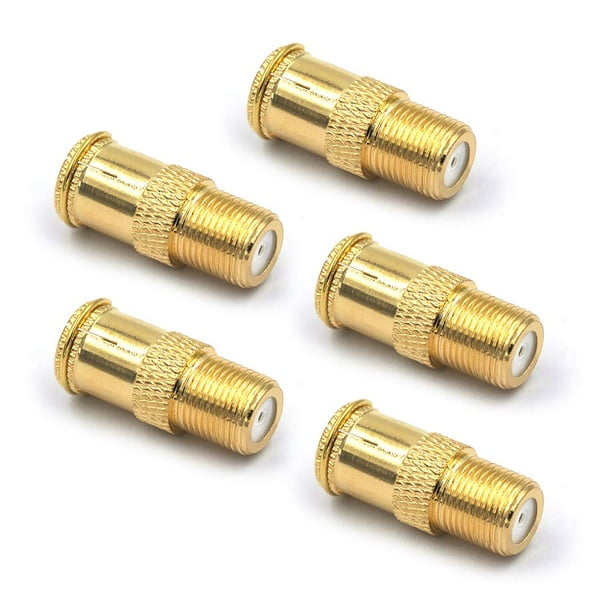 RG6 Coaxial Cable Connector, Quick Push On Male to F Type Female Coax ...