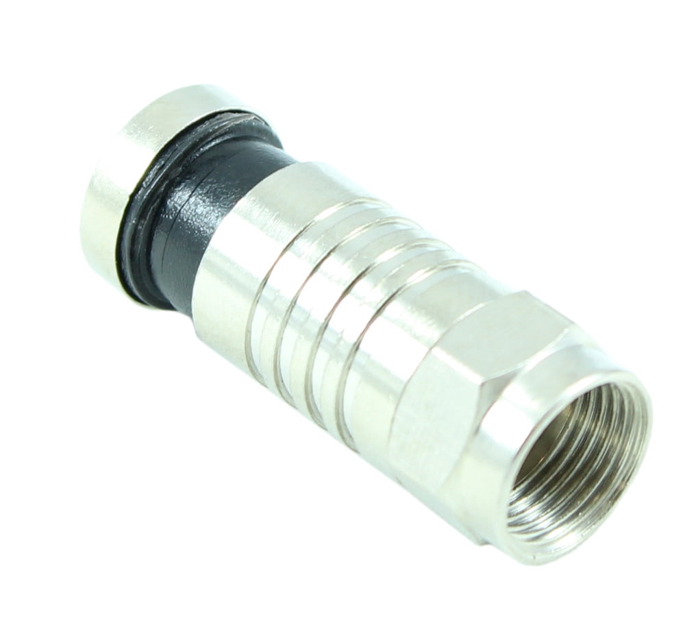 RG6/F QUAD SHIELD Compression Connector for RG6, Each - Walmart.com
