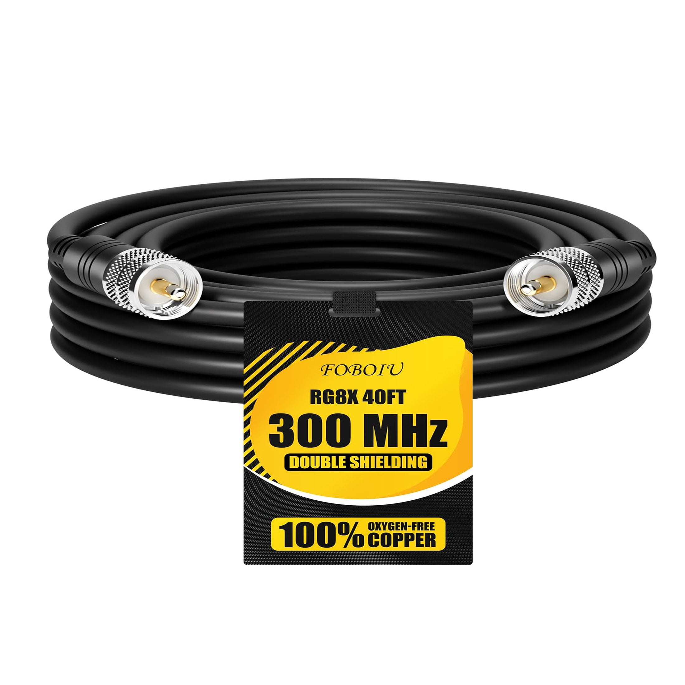 RG8x Coaxial Cable for CB Antennas and Radio Equipment 40ft - Walmart.com