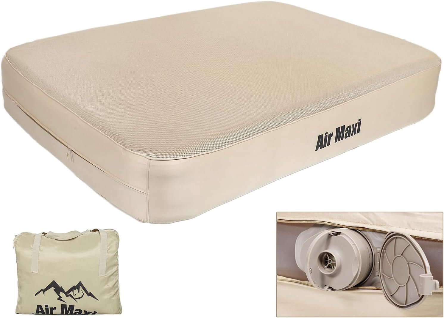 RGA Twin Air Bed with Built-in Pump, Self-Inflating Air Mattress with ...