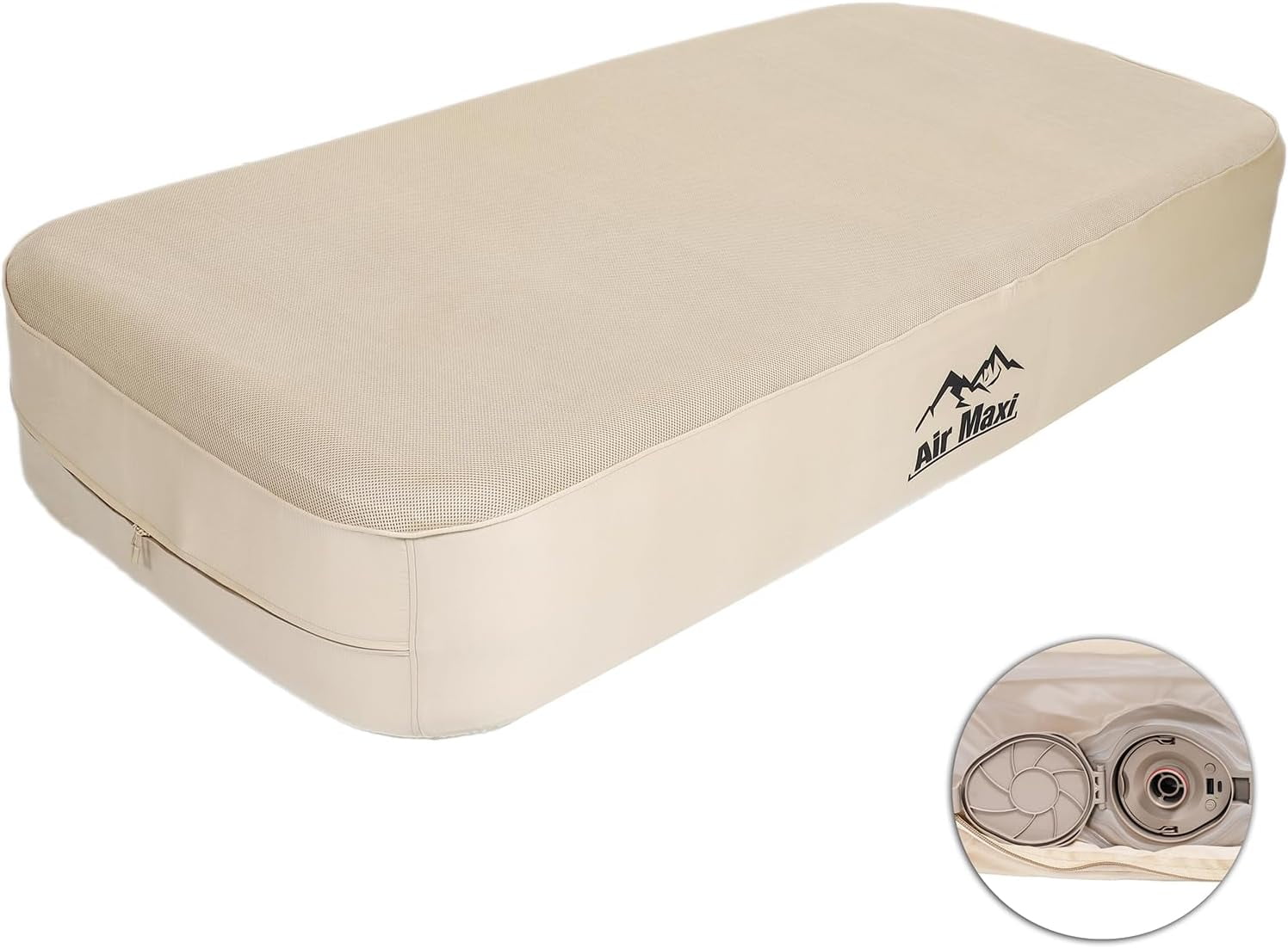 RGA Twin Air Bed with Built-in Pump, Self-Inflating Air Mattress with ...
