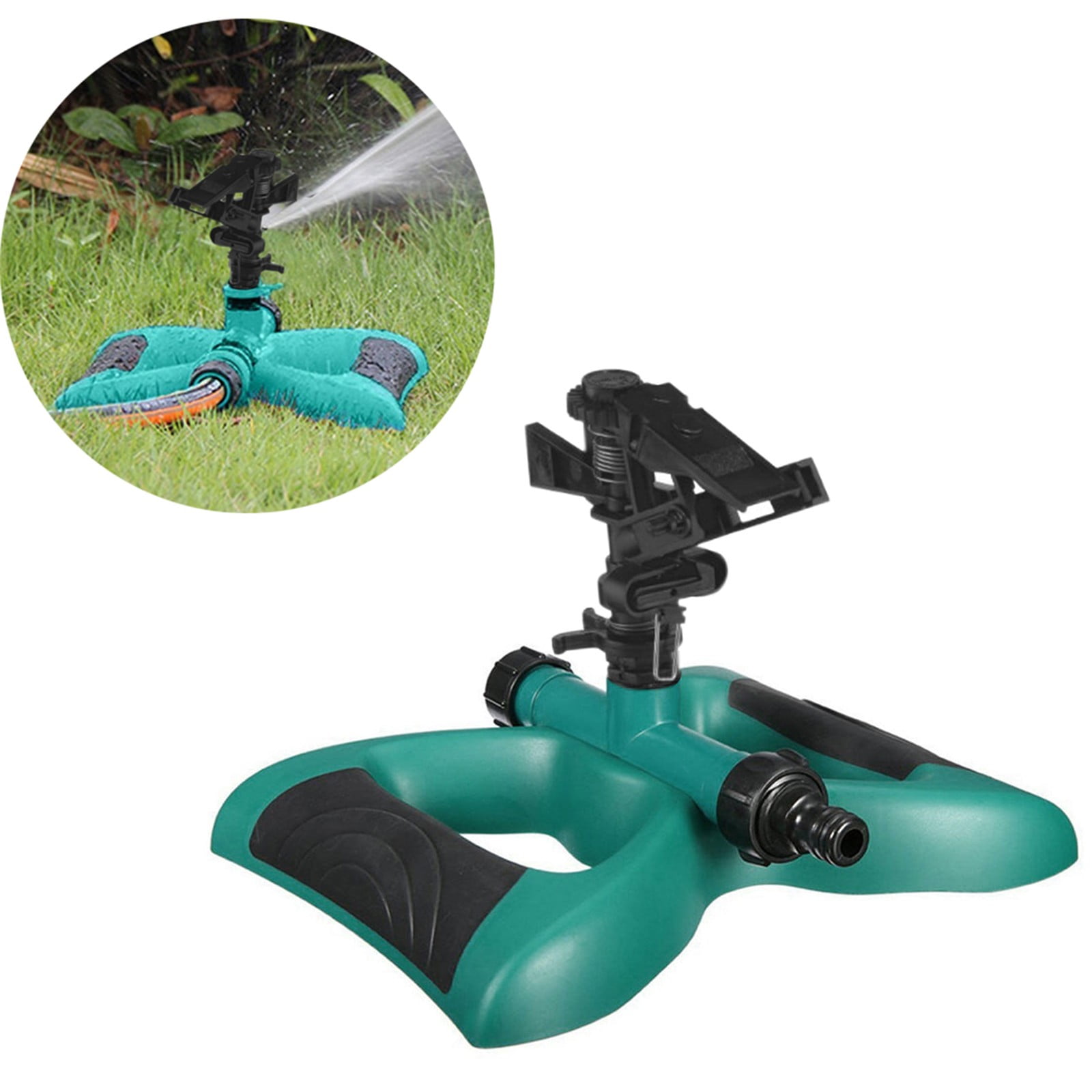 RGASUIJ 3 Rotating Sprinkler Water Irrigation Circle Nozzle 360° Hose ...