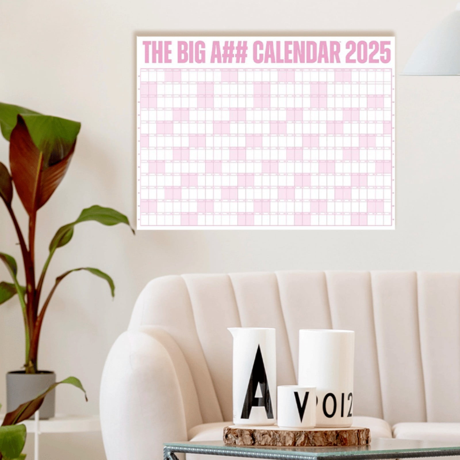 RGASUIJ Clearance Wall Calendar 2025 Large 36'' X 48'' Calendar For ...