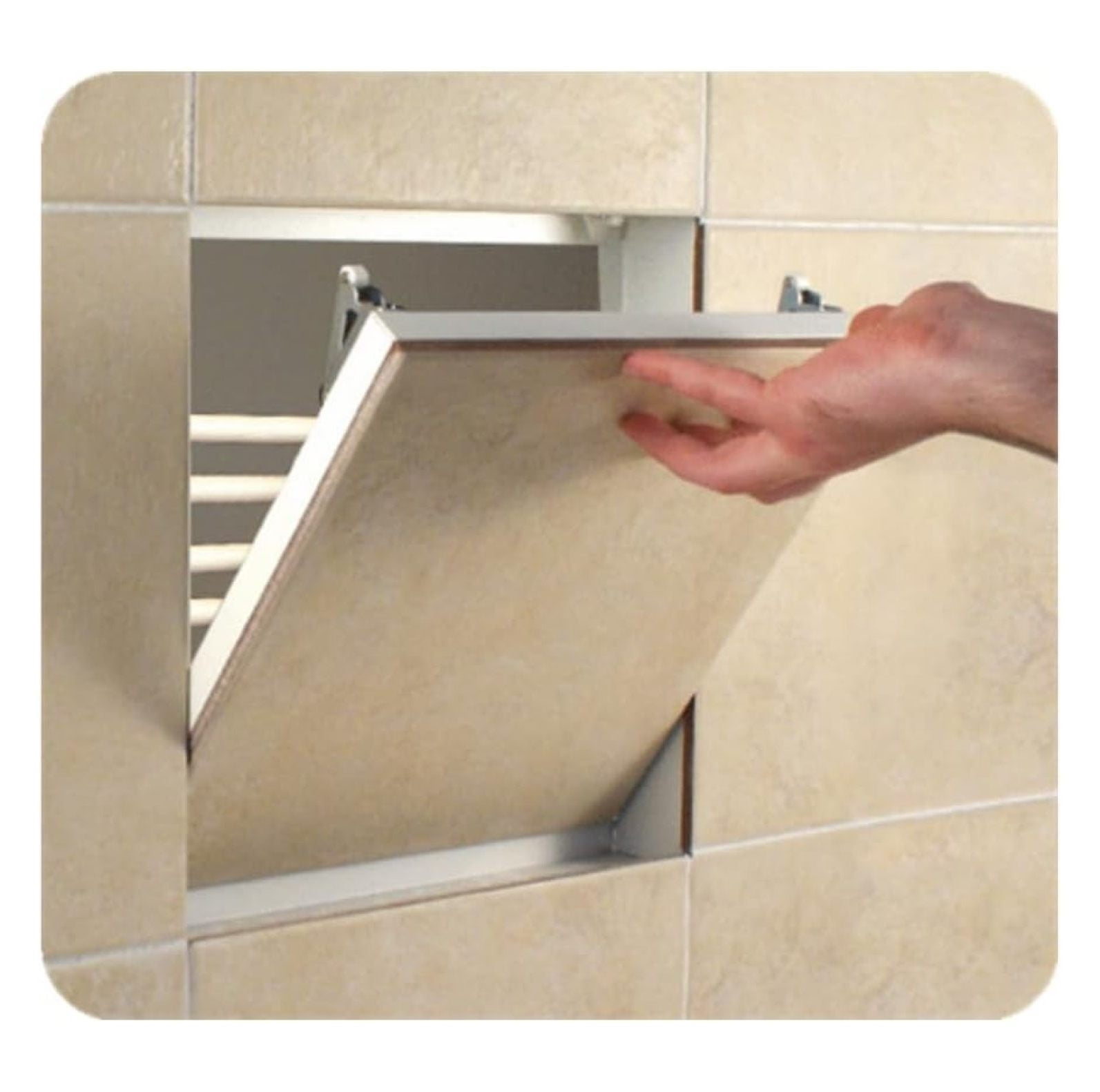 RGB AL 4014 Touch Tile Access Door for Walls - Seamless, Concealed Design for Perfect Tile ...