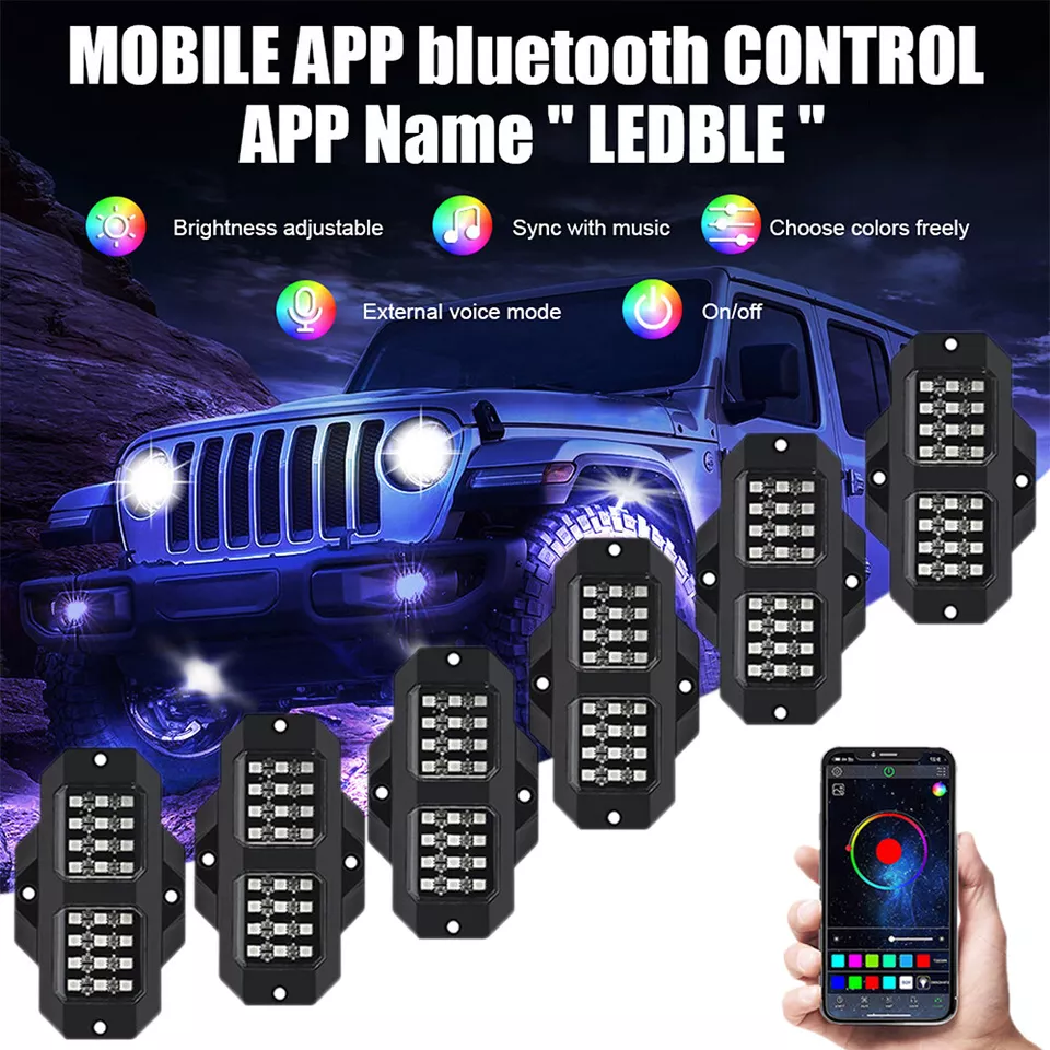 RGB APP Control Car Neon LED Atmosphere Light Chassis Underbody ...