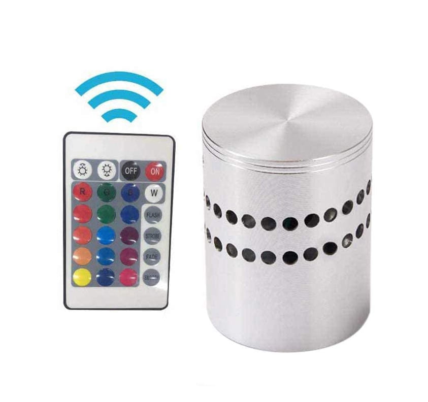 RGB Aluminum Spiral LED Wall Light with Remote Control - Energy ...