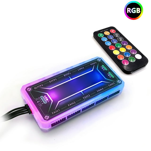RGB Case Fan Motherboard Controller Strong Penetration Music Sensoring ...