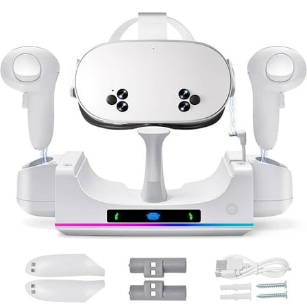 Meta Quest 3 Wireless Controller Charger and Charging Dock - Walmart.com