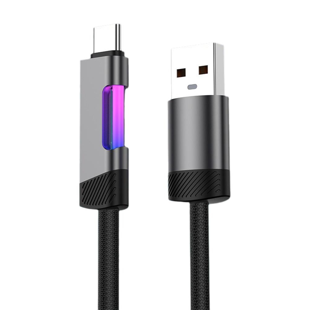 RGB Charging Indicator Light USB Type-C Fast Charging Data Cable ...