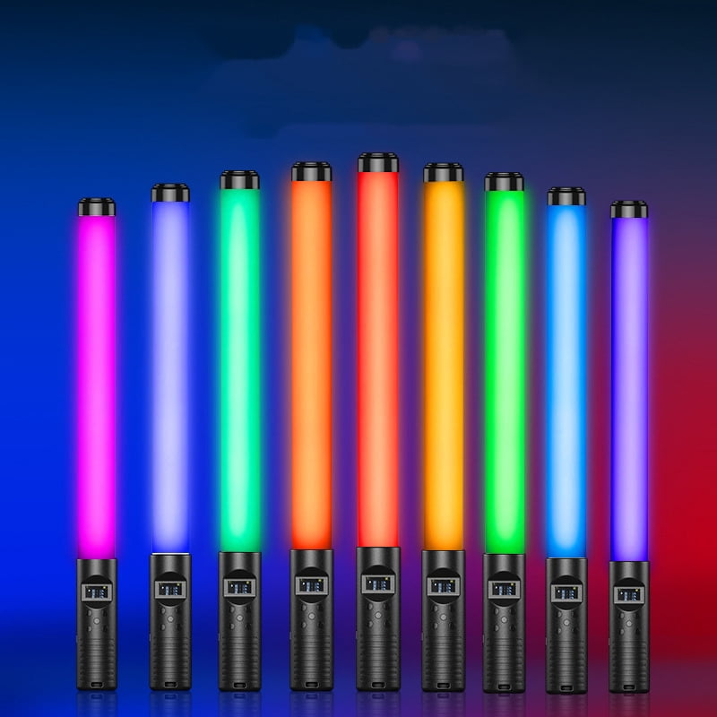 RGB Colorful Photography Light Stick 3000K-6500K Adjustable Temperature ...