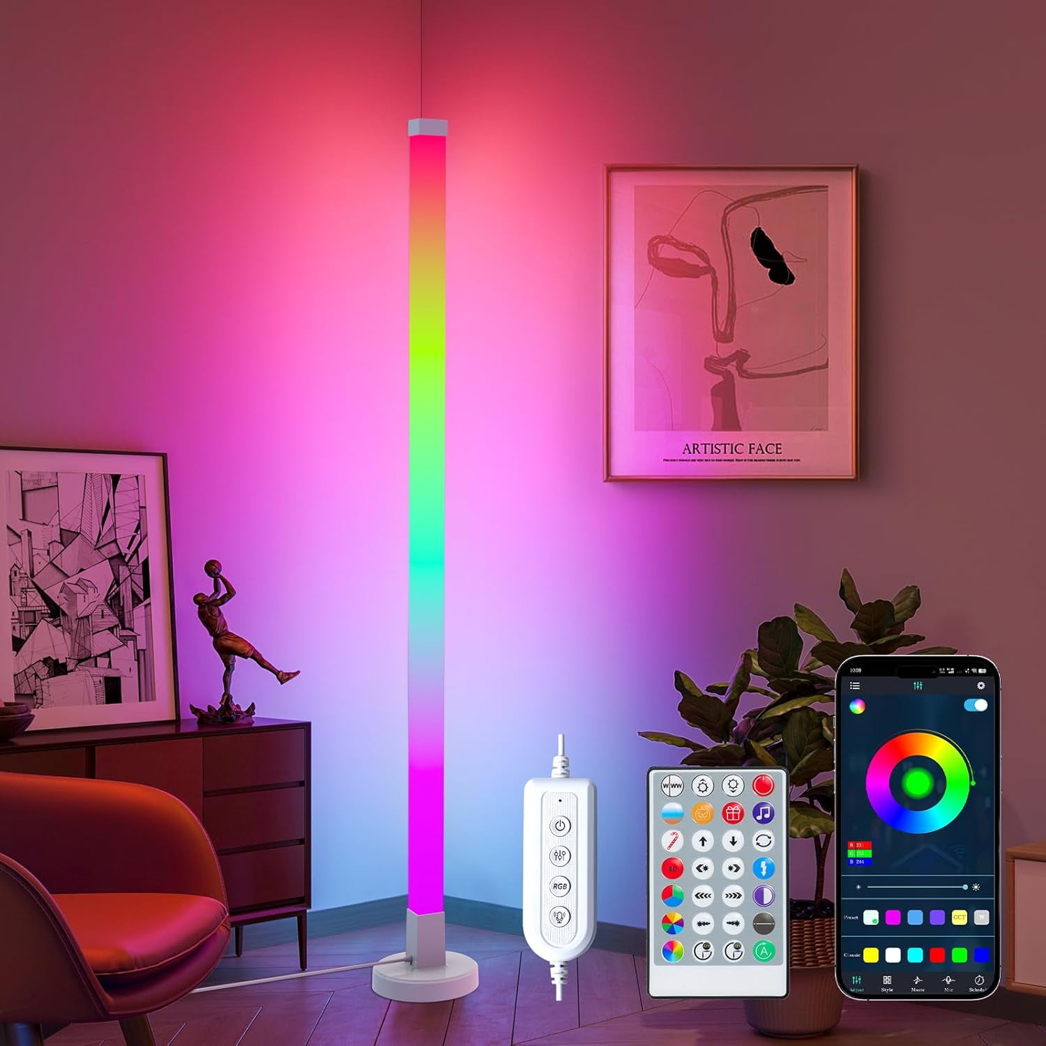 RGB Colourful Dynamic Multi-mode Gaming Smart Ambient Light for Living ...